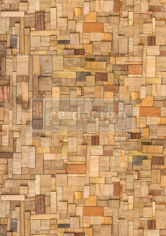 Papier découpage - Wood Cubism (A1 Fibre Tissus) – Boutique Paon d'Art