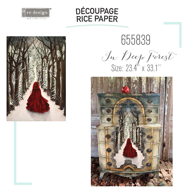 Papier découpage - In Deep Forest (papier de riz) A1 – Boutique Paon d'Art